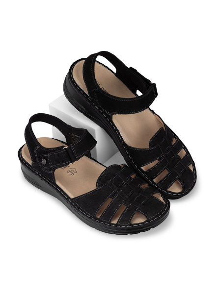 Сандалии Женский Ortmann, размер 36 Нубук H Лето Германия Липучки купить c доставкой на OZON по ...