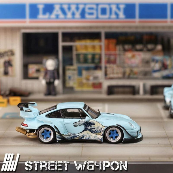 Street Warrior 1:64 SW Porsche 911 993 RWB Легковая модель автомобиля ...