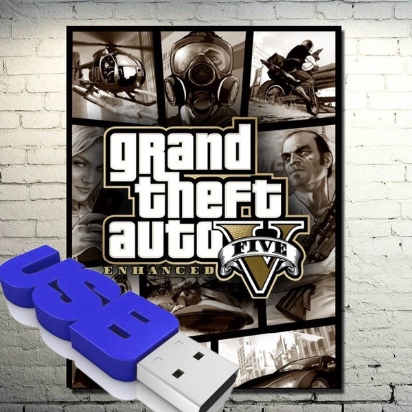USB-флеш-накопитель Игра на РС - GTA V - Grand Theft Auto V - Enhanced ...