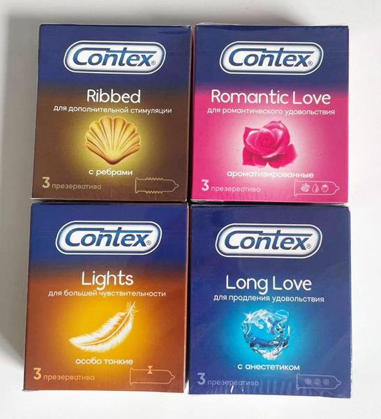 Презервативы Contex Микс, 12 шт. (набор из 4 упаковок по 3 шт.) купить на OZON по низкой цене ...