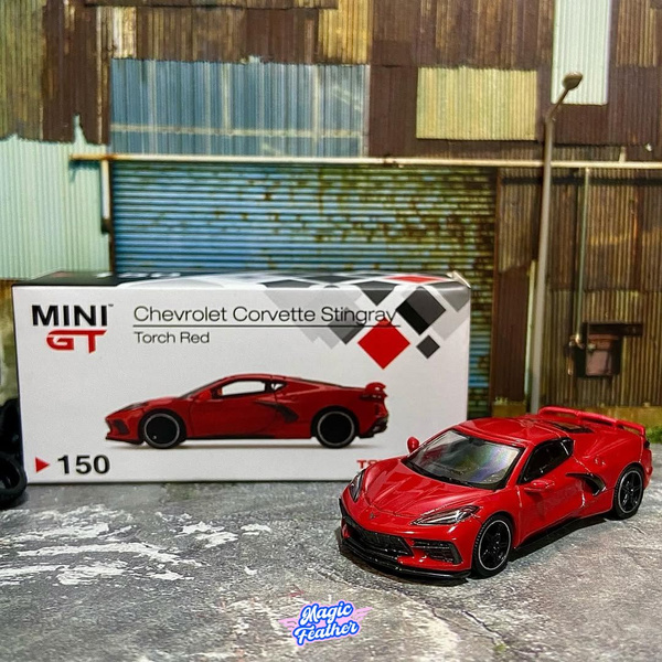 MINI GT 1/64 #150 Масштабная модель автомобиля Chevrolet Corvette ...