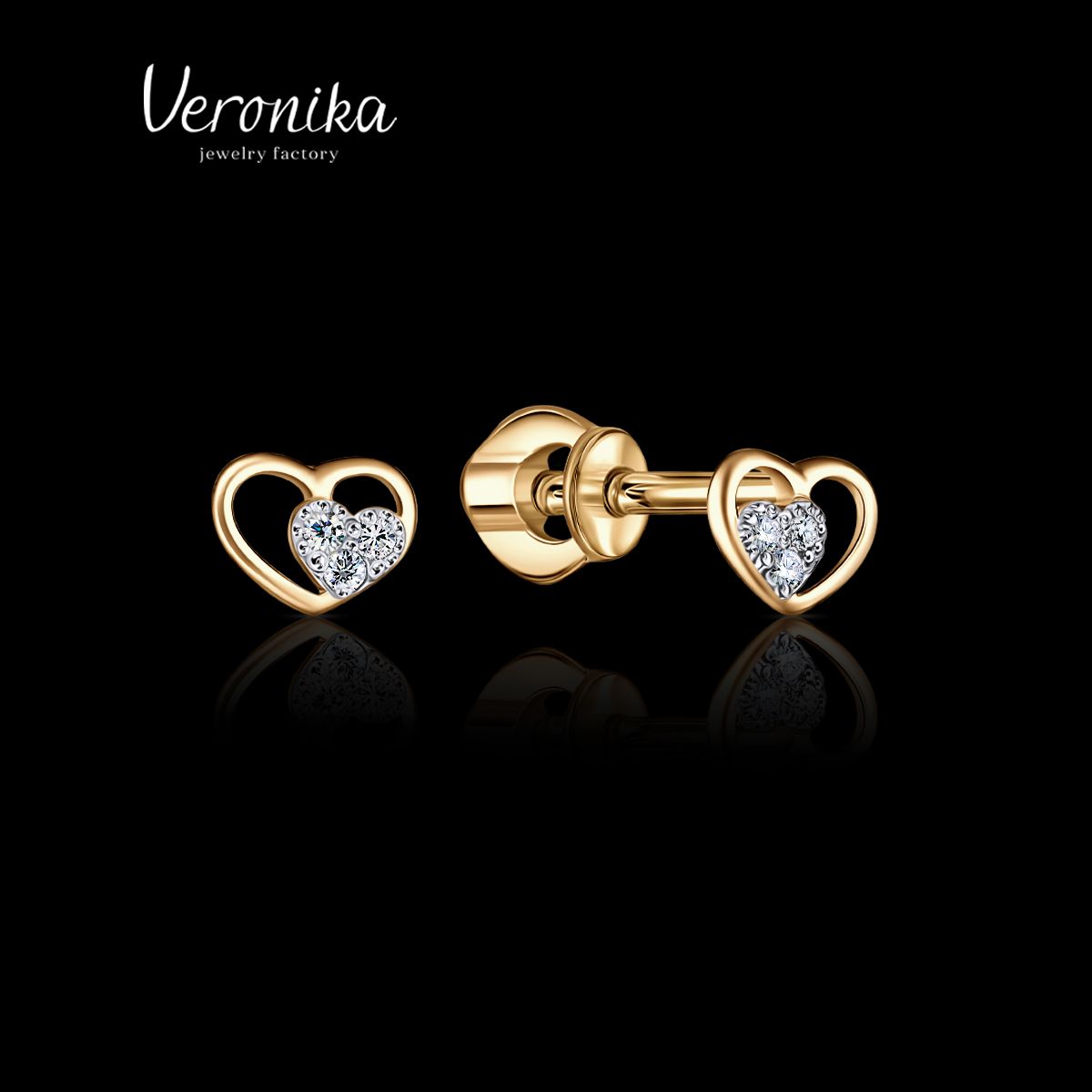 Серебряные серьги Veronika jewelry factory – купить в интернет-магазине ...
