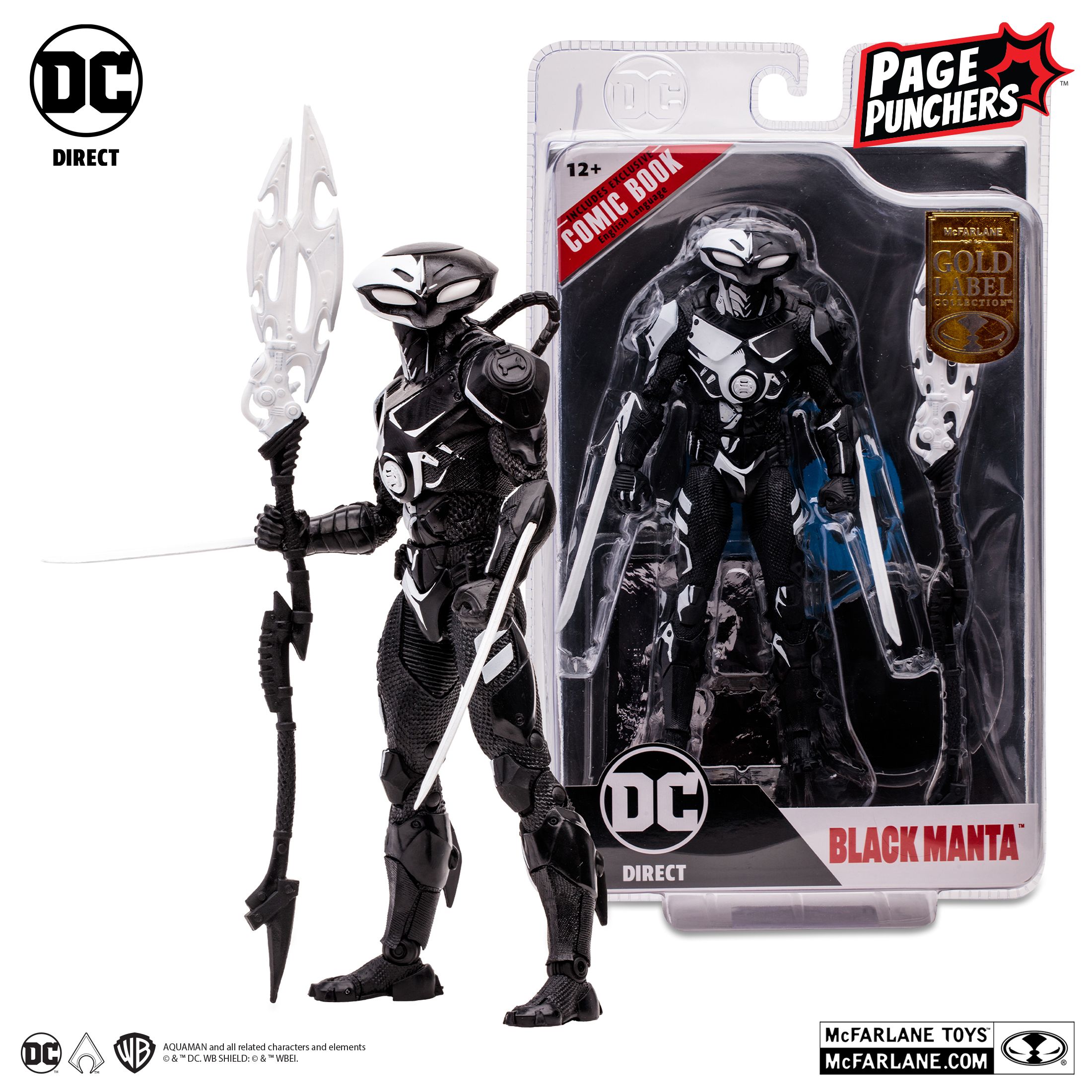 Black manta action figure store