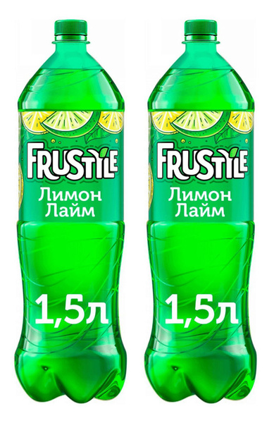 Газированный Напиток Frustyle Лимон-Лайм, 2 шт по 1,5 л - купить с ...