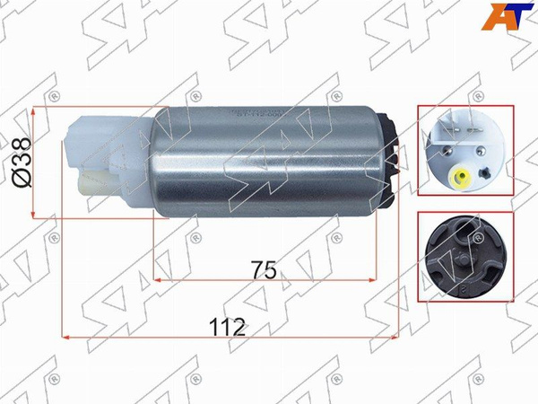 Топливный насос 3,5BAR, 90L H, NISSAN INFINITI SUBARU SAT ST-112-0003 ...