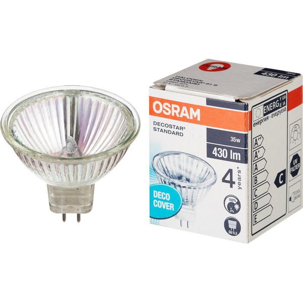 Лампа галогенная OSRAM Standard 44865 WFL 35w 12v GU5.3 (MR16) Теплый ...