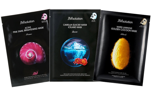 JMsolution Тканевые маски для лица, 3 шт х 30 мл - купить с доставкой ...