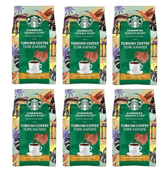 кофе молотый Starbucks Veranda Blend Turkish Coffee 100% Arabica, 6 шт ...
