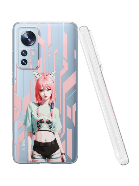 Силиконовый чехол Mcover для Xiaomi 12X (Сяоми 12Х), Anime girl купить ...