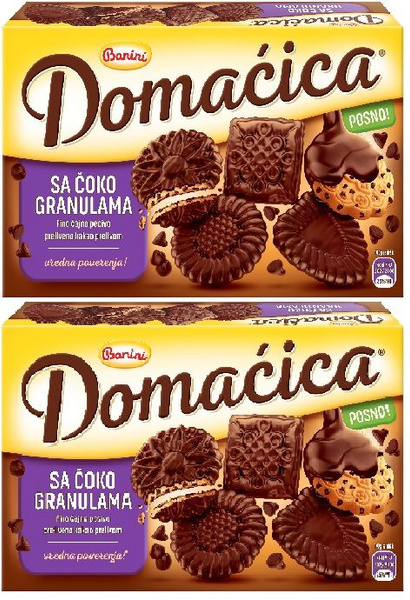 Печенье Banini Domacica с шоколадной крошкой 200 г * 2 шт - купить с ...