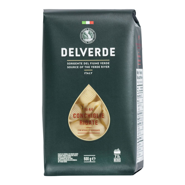Макароны DELVERDE № 044 Конкилье Ригате, 500 г - купить с доставкой по ...