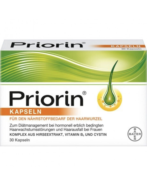 Приорин Priorin Bayer капсулы для роста волос , Германия 30 шт купить ...