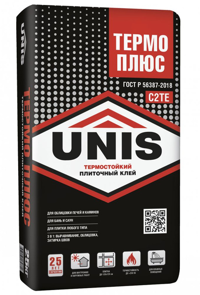 Клей для плитки Unis для камня, Высокая прочность, Жаростойкость купить ...