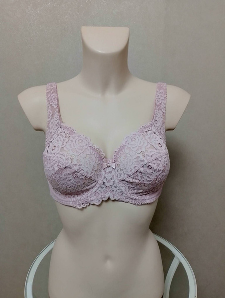 Бюстгальтер Женский Anfen, размер 80E сиреневый Нейлон, Спандекс Офисный/школьный Китай Крючки ...