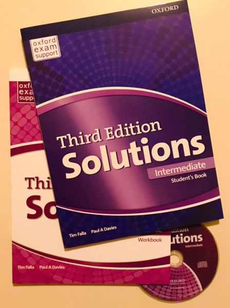 Solutions Intermediate Third Edition Комплект: Student's Book + Workbook + CD/DVD - купить с ...