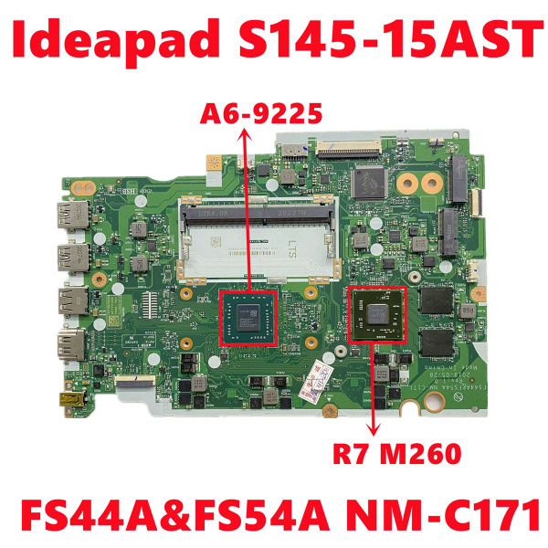 NM-C171 Lenovo Ideapad S145-15AST Главная плата ноутбука A6-9225 CPU ...