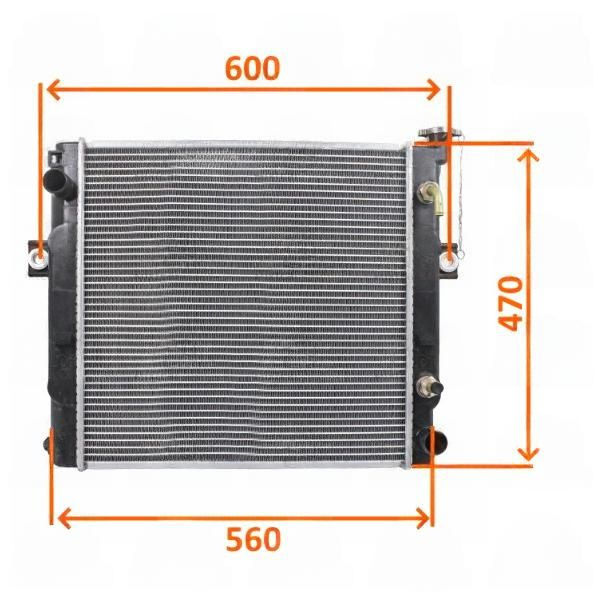 Радиатор TOYOTA 6-8FD/FG10-18 (4Y/5K/1DZ/1DZII) - Toyota арт. 16410 ...