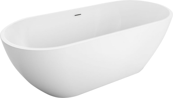 Акриловая ванна BelBagno Uno BB701 170x75, отдельностоящая, овальная ...
