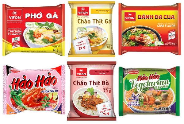 Вьетнамская лапша Hao Hao/Vifon(Хао Хао/Вифон) Ассорти 3, 6шт - купить ...