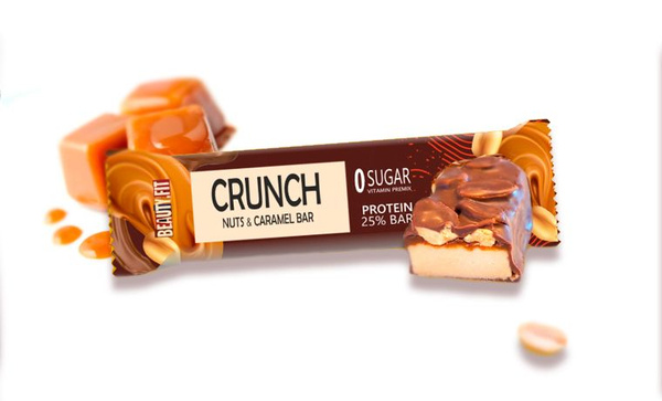 Протеиновые батончики Beauty Fit Snugers арахис 5 шт по 50 гр - купить ...