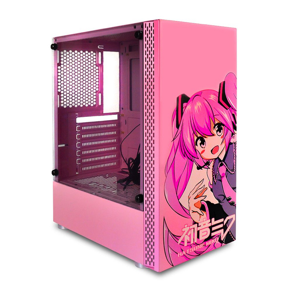 GameKM Компьютерный корпус Gaming Case, розовый - купить с доставкой по ...