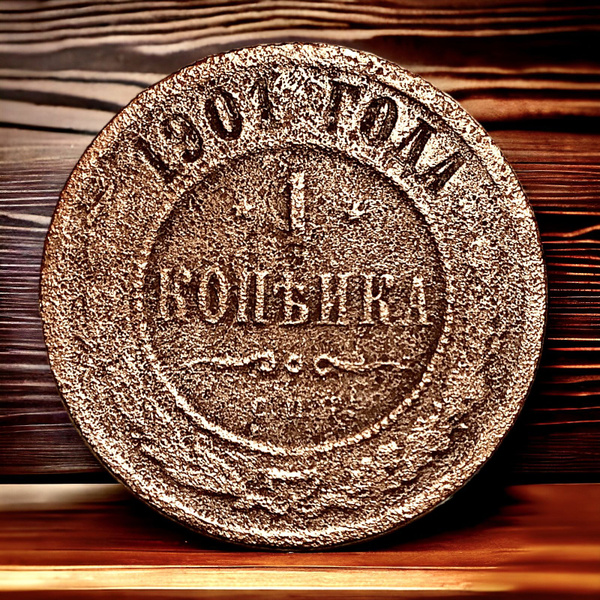 Монета Российской Империи 1 копейка 1901 года, СПБ. Николай II - купить в интернет-магазине OZON ...