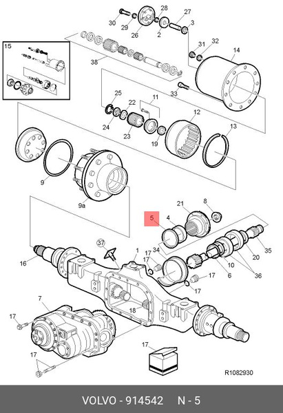 Подшипник ступицы колеса Volvo 914542 - купить по доступным ценам в ...
