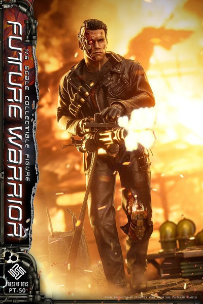 Фигурка Terminator T-800 Present Toys PT-SP51 Future Warrior 1/6 Deluxe ...