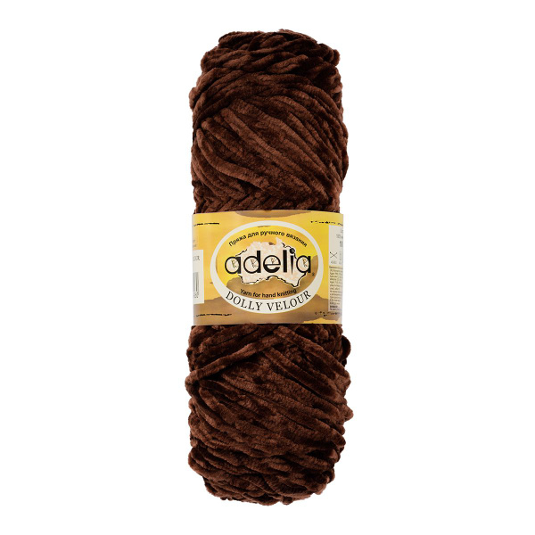 Пряжа ADELIA "DOLLY VELOUR" плюшевая 100% микрополиэстер 5 шт х100 г 93 ...