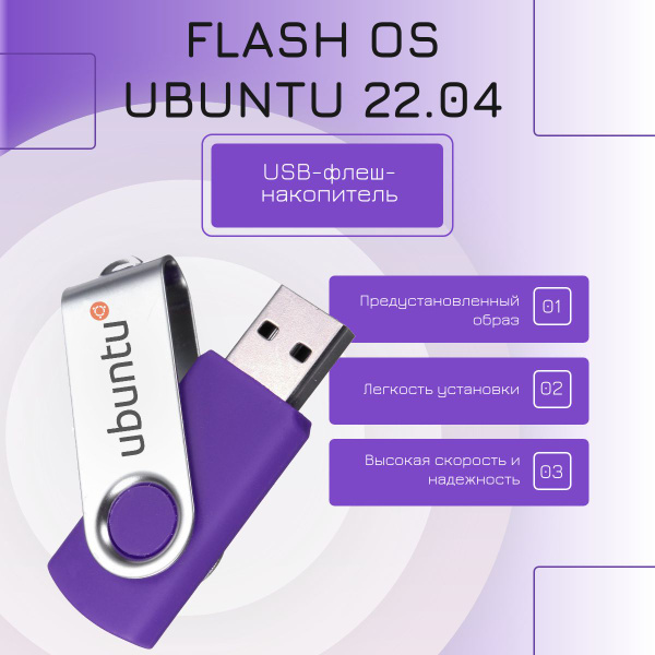 USB-флеш-накопитель Flash OS Ubuntu 22.04 - купить по выгодной цене в ...