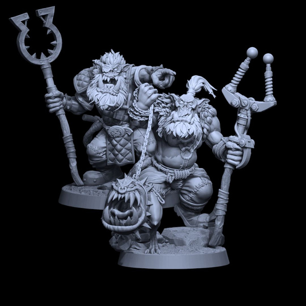Миниатюра Warhammer 40000. Orks. Погонщик гротов / Runtherd ( 1 модель ...
