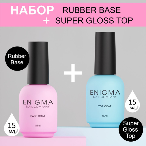 Набор Enigma Rubber base и Super gloss top - купить с доставкой по ...