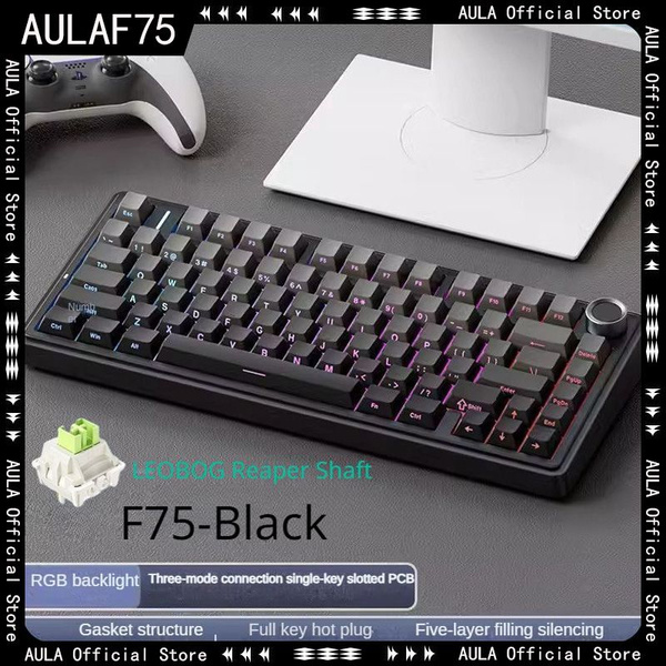 Механическая клавиатура AULA клавиатура AULA Беспроводная AULA f75 RGB ...