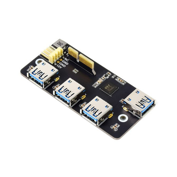 Характеристики Адаптер PCIe к USB 3.2 Gen1 для Raspberry Pi Compute Module 4 IO Board, 4x HS USB ...