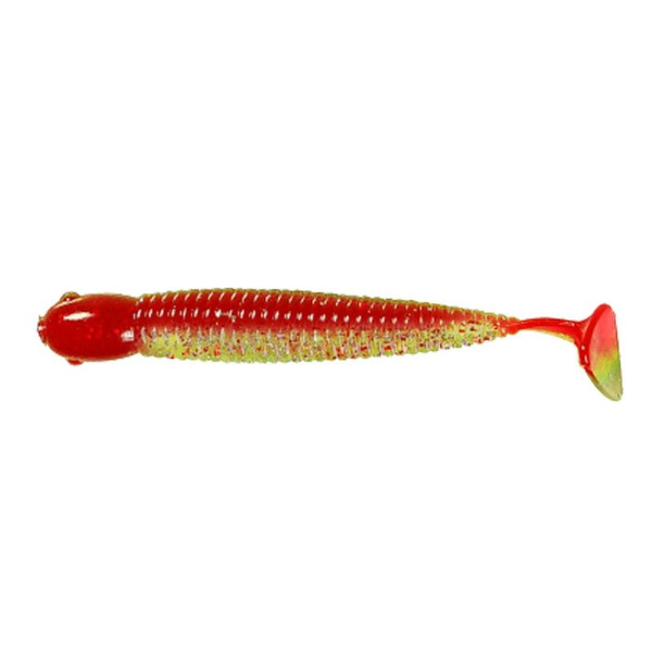 Силиконовая приманка B Fish N Tackle Paddle Tail 3.25" #Bleeding Gold ...