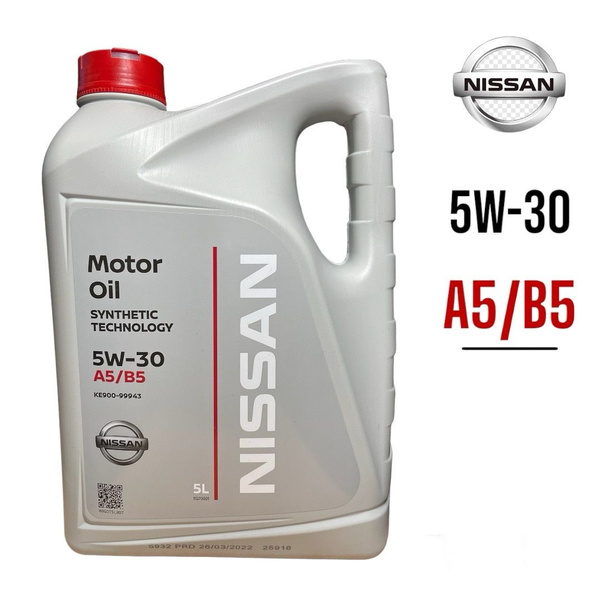 Масло моторное Nissan 5W-30 Синтетическое - купить в интернет-магазине ...