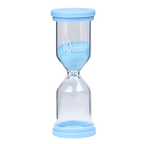 Песочные часы Happy time, на 10 минут, 4 х 11 см, голубые купить c ...