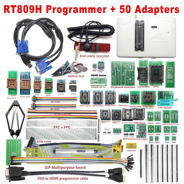 RT809H 50 полный адаптер EMMC-Nand FLASH программист с BGA48 BGA63 BGA64 BGA169 адаптер EMMC ...