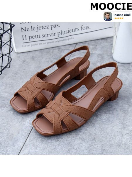 Босоножки Женский MOOCIE Без каблука ABS пластик, размер 39 R (средняя) Лето Китай купить c ...