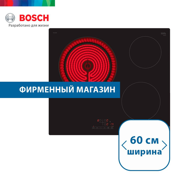Встраиваемая электрическая варочная панель Bosch PKK611BB2E, Serie 4 ...