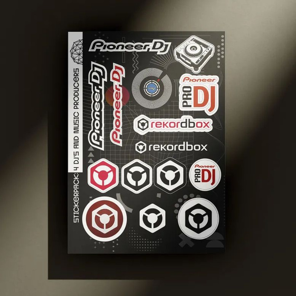 Стикеры PIONEER - наклейки продукции бренда Pioneer PRO Dj - купить с ...