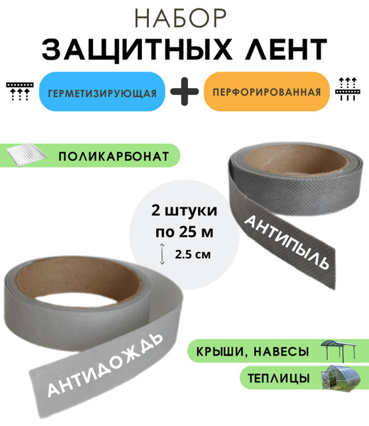 Лента для поликарбоната, Волокно, 2 шт - купить по доступным ценам в ...