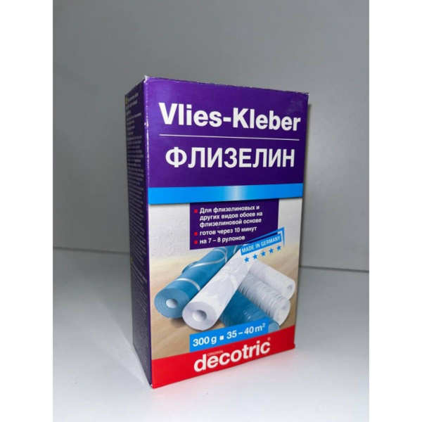 Клей для обоев Pufas Клей для флизелиновых обоев Viles Decotric 300гр ...