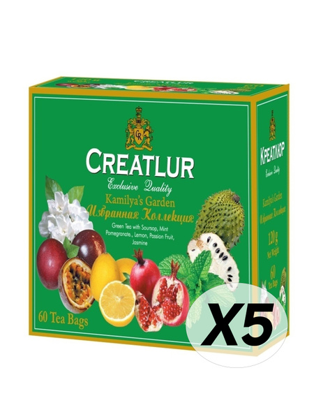 Чай зеленый пакетированный Creatlur - Избранная коллекция, 6 вкусов по ...