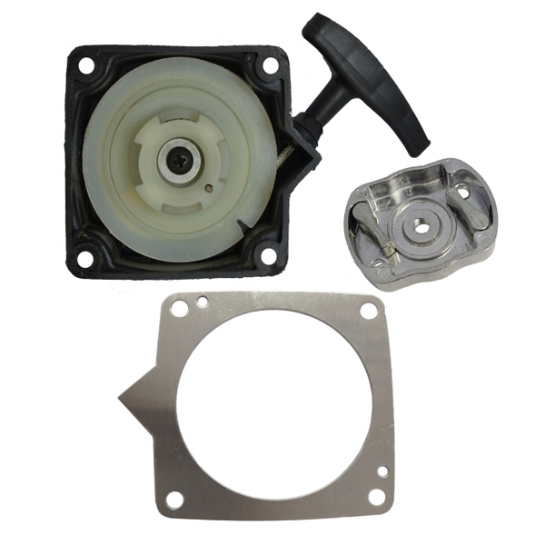 Стартер 4 зацепа мягкий старт с пластиной, с ответной частью храповиком для бензокосы / мотокосы ...