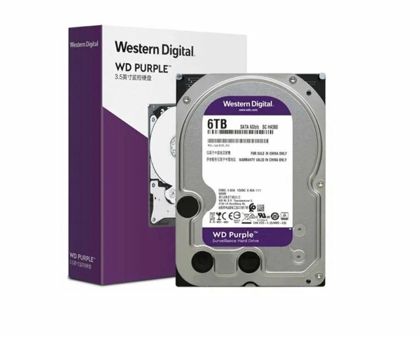 6 ТБ Внутренний жесткий диск Жесткий диск 3.5 Western Digital Purple 6 ...