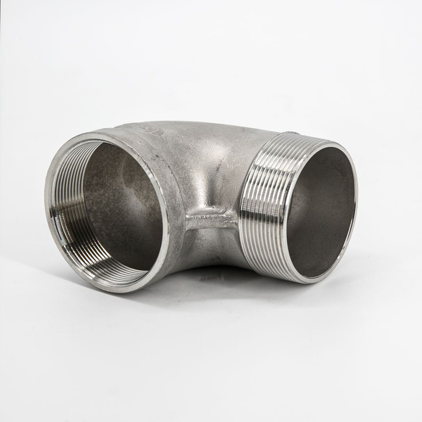 Отвод резьбовой вр/нр нержавеющий, AISI316 DN40 (1_1/2), (CF8M), PN16 ...