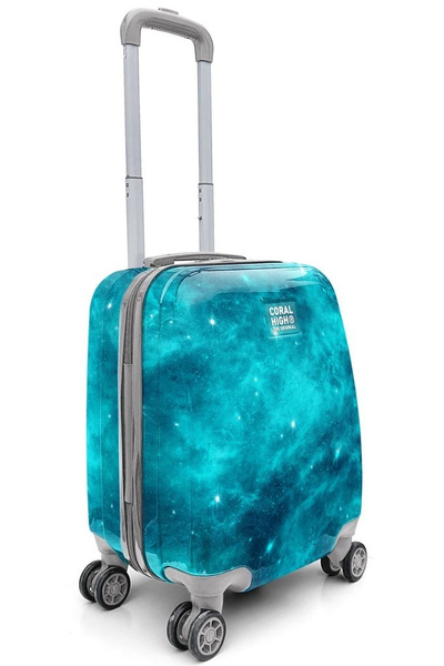 Чемодан Coral High Sea Blue, 40*33*25 см поликарбонат для мальчиков ...