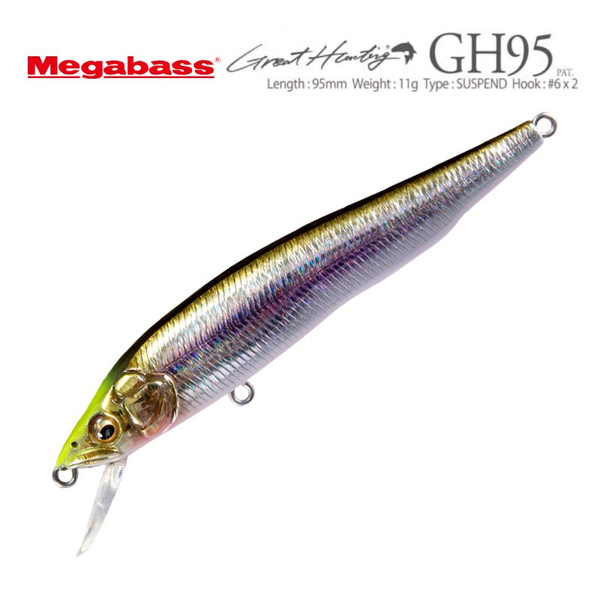 Воблер Минноу (Minnow) MEGABASS GH95, 0.8-1 м купить по выгодной цене в интернет-магазине OZON ...