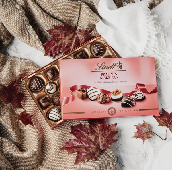 Шоколадные конфеты Lindt Pralines Marzipan 200 г, Германия - купить с ...